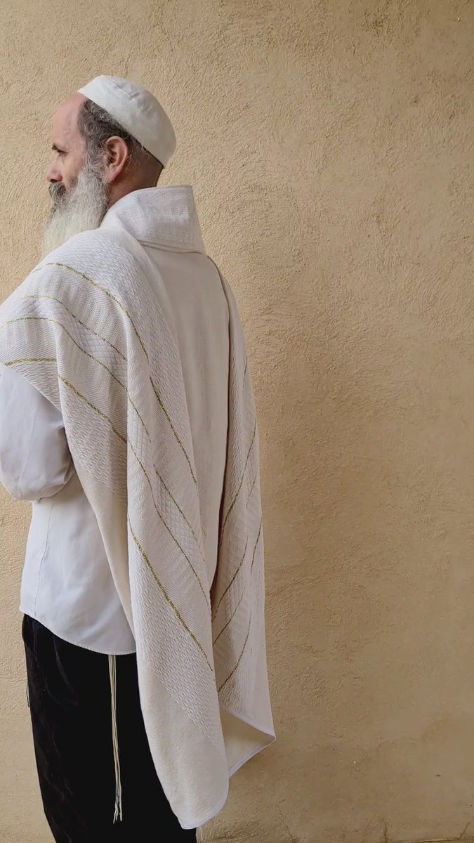 Handmade Tallit - Ofir with Gold – TallisMan